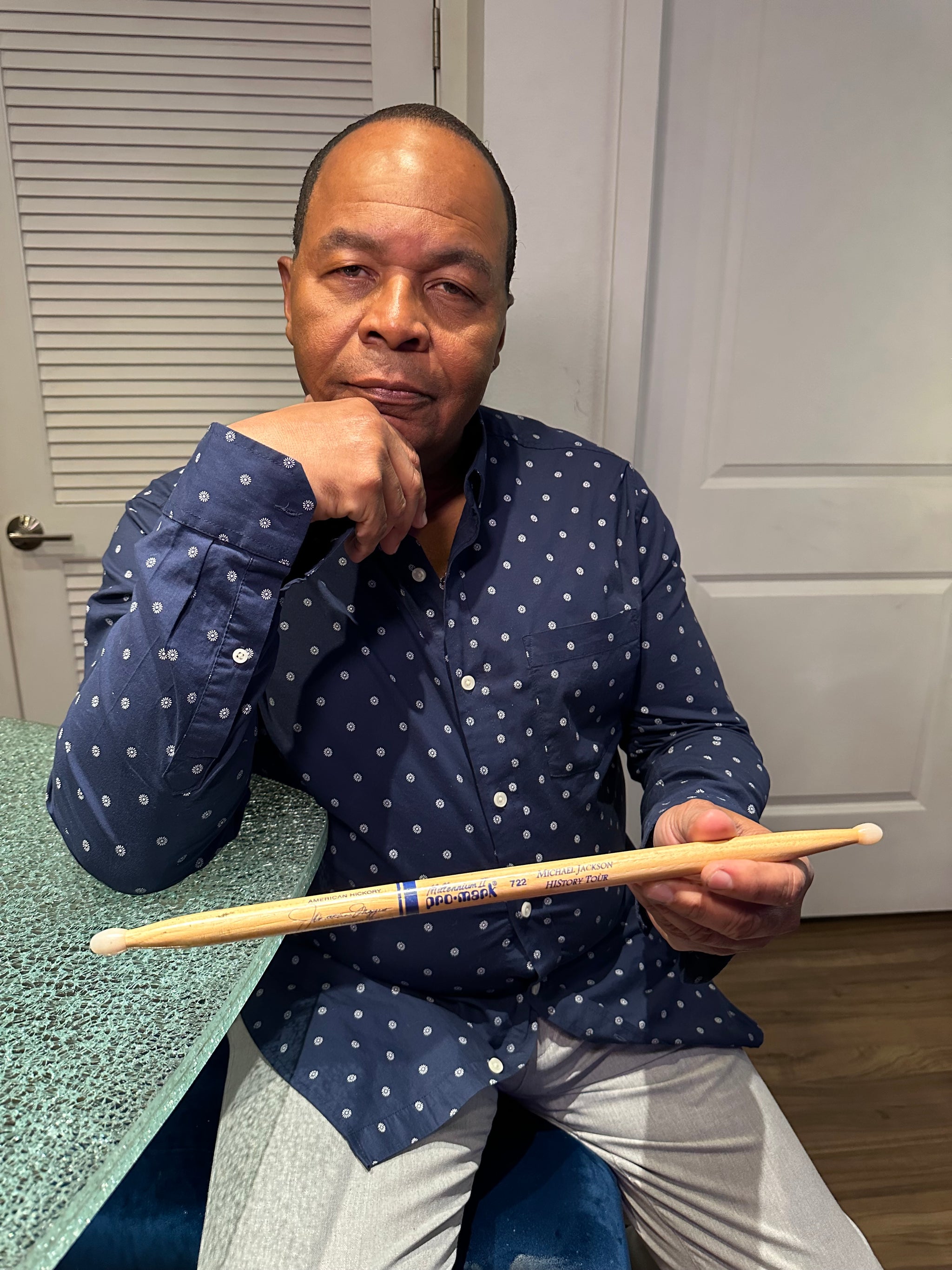 Jonathan Moffett Used & Signed "HIStory" Tour Drum Stick Collectible ...